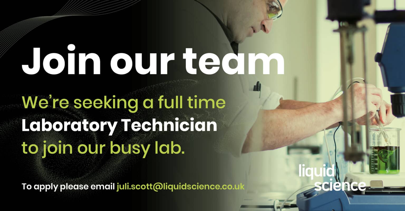 Job Vacancy: Laboratory Technician – Liquid Science